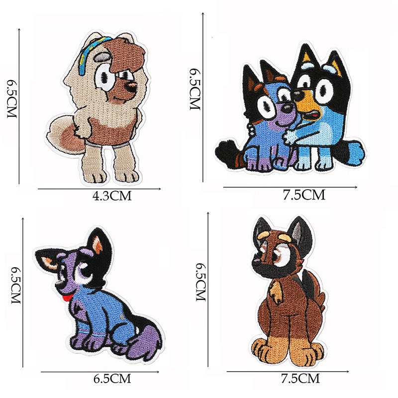 Bluey - Iron on Patches - Patch - Bingo - Embroidery - Coco, Pretzel ...