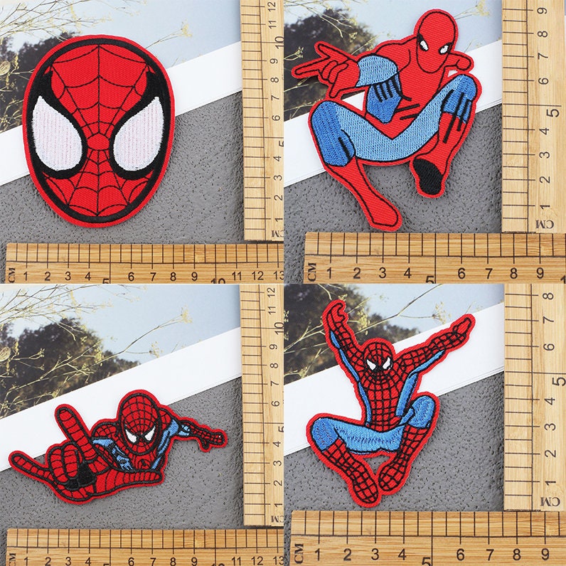 Spiderman Iron on Patches Cute Spiderman Patch Embroidered Badge Appliqué - Etsy Australia