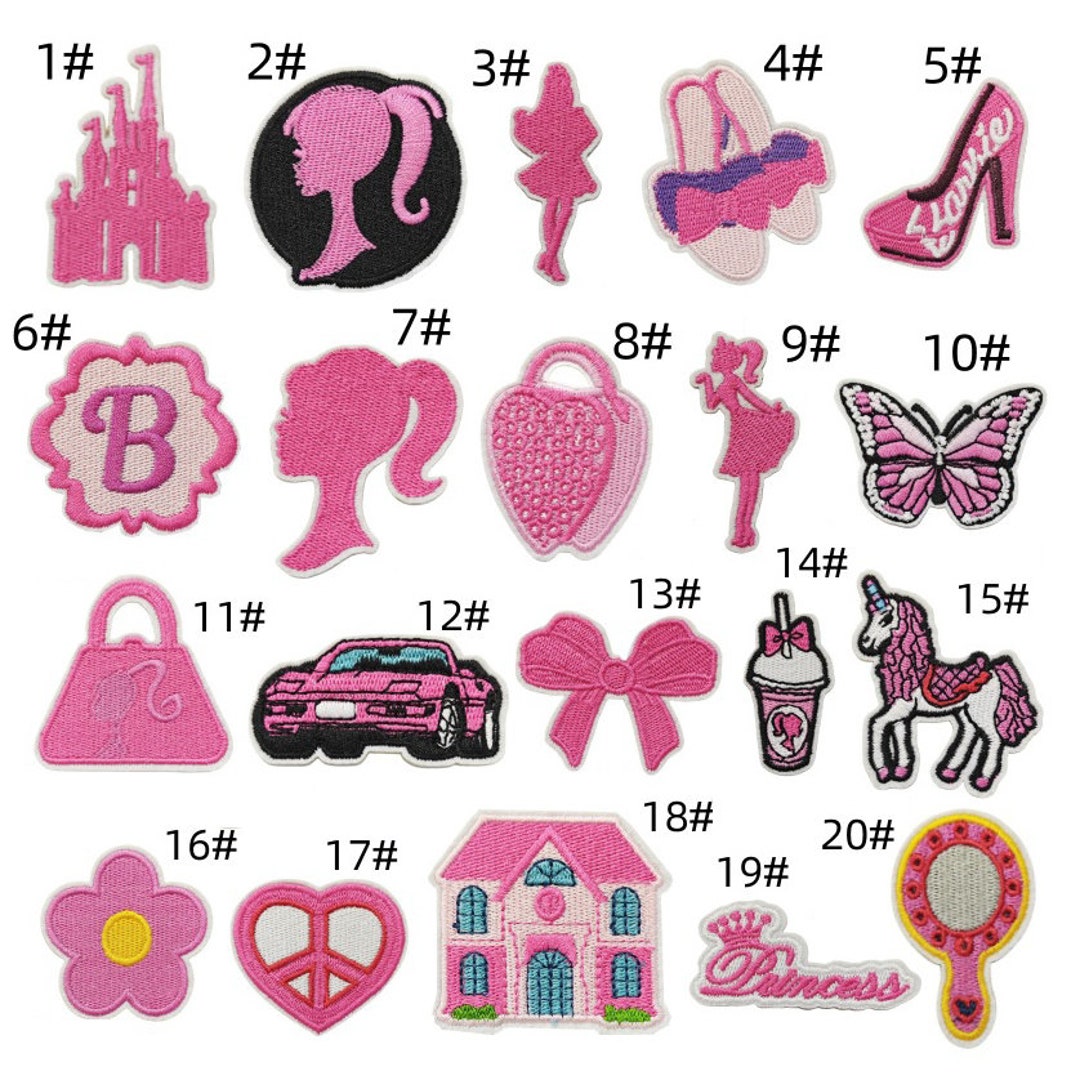 Barbie Patch-iron on Pathes-pretty Baby Girl-embroidered Patches ...