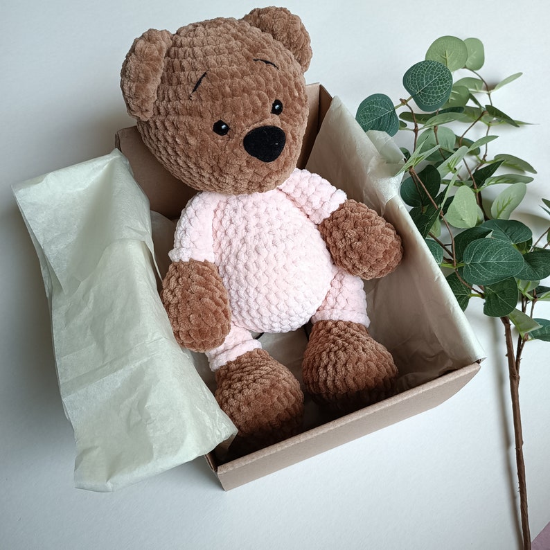 Amigurumi Plush Bear Pattern, Crochet Teddy Bear Pattern, Crochet Plush ...