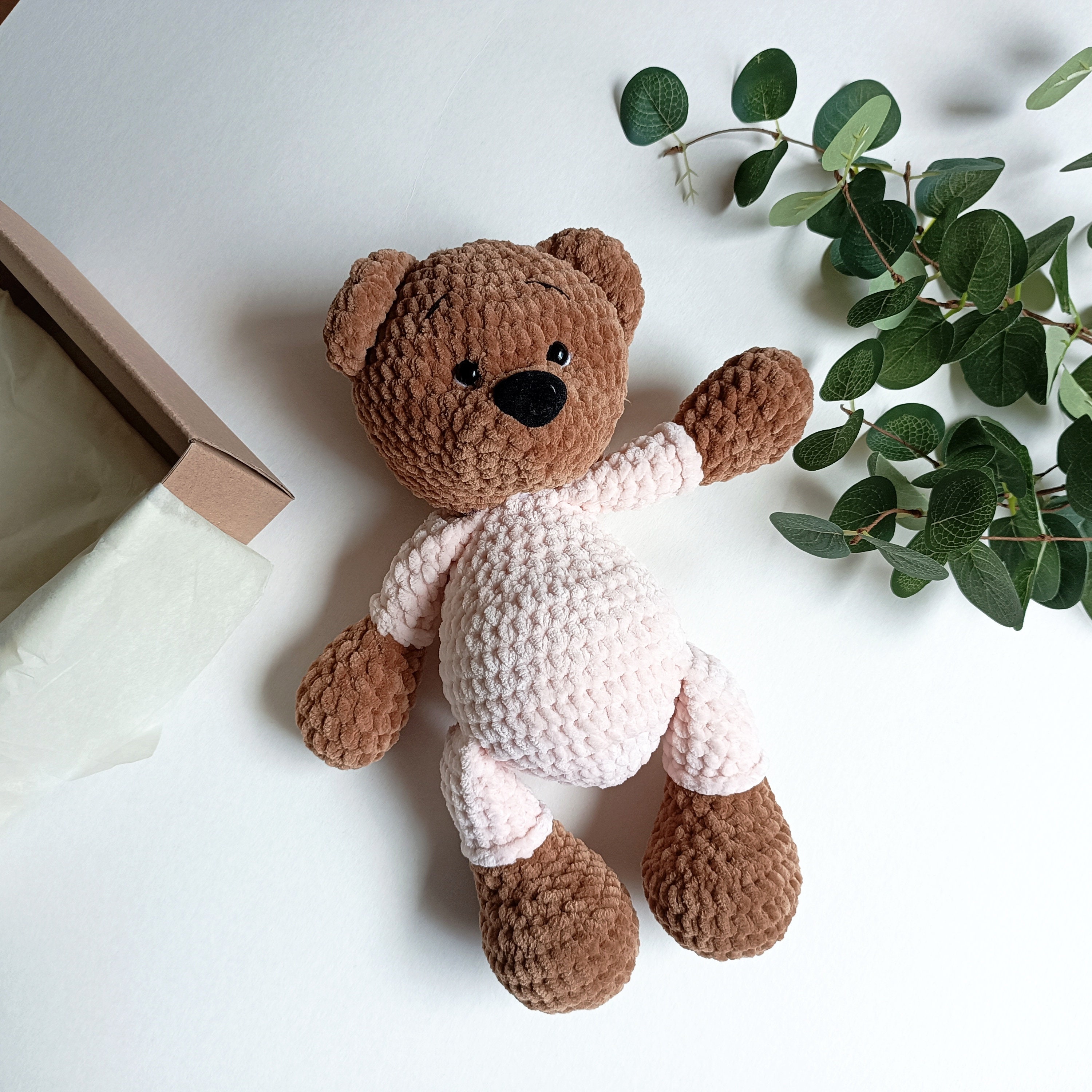 Amigurumi Plush Bear Pattern, Crochet Teddy Bear Pattern, Crochet Plush ...