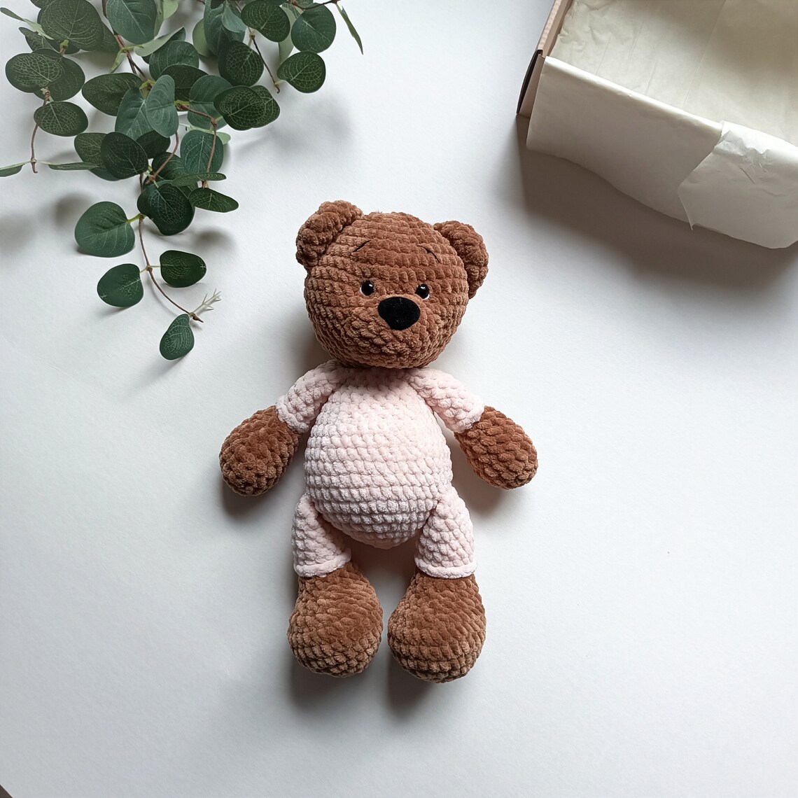 Amigurumi Plush Bear Pattern, Crochet Teddy Bear Pattern, Crochet Plush ...