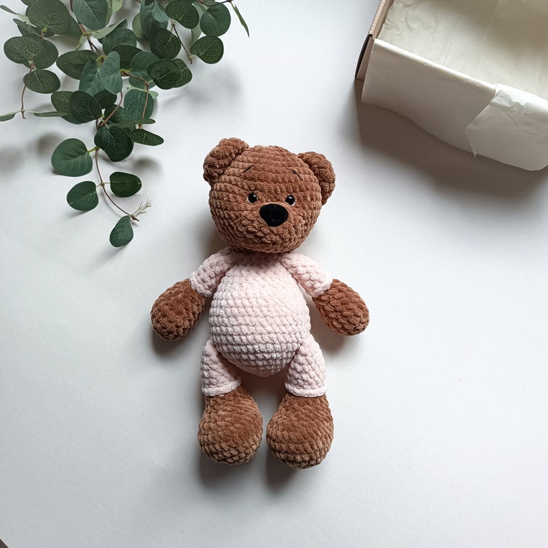 Amigurumi Plush Bear Pattern, Crochet Teddy Bear Pattern, Crochet Plush ...