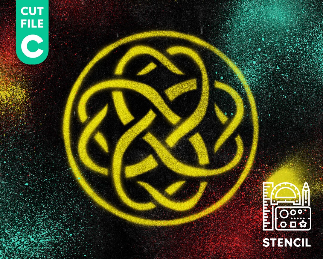 Dara Celtic Knot Stencil SVG for Inner Strength Cricut Explore DIY ...
