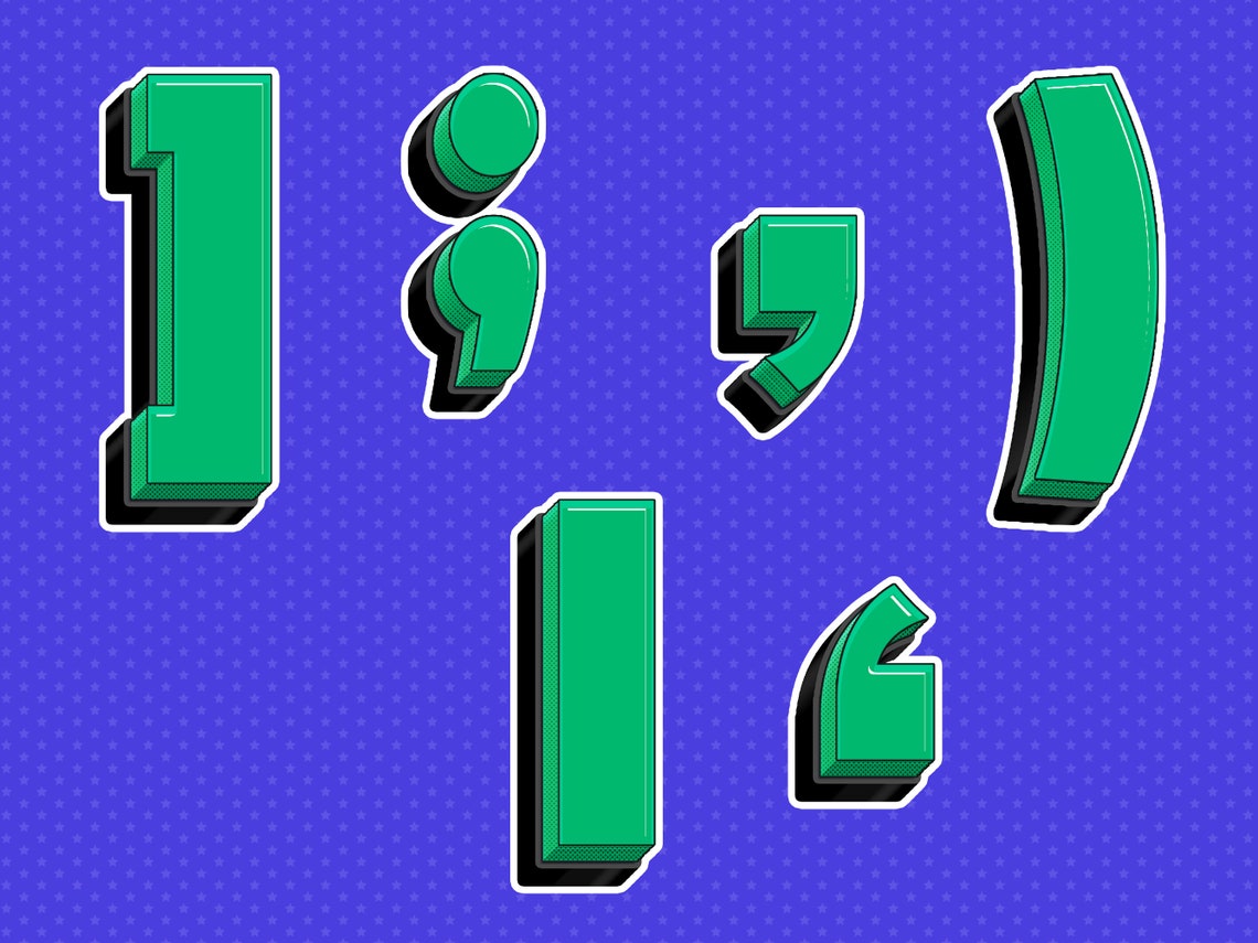3D Vintage Numbers & Symbols PNG Illustrations Font Pack | Green ...