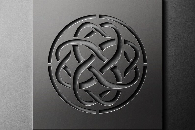 Dara Celtic Knot Stencil SVG for Inner Strength Cricut Explore - Etsy