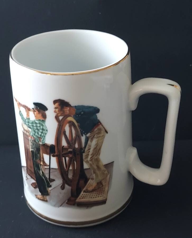 NORMAN ROCKWELL MUG, Collectible Norman Rockwell Mug, Vintage ...