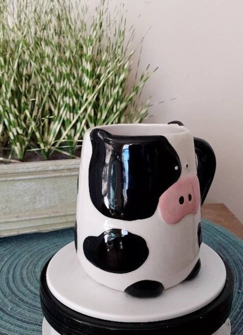 3-D Cow Coffee Mug, Cow Coffee Mug, Cow Coffee Cup, Animal Coffee Mug ...