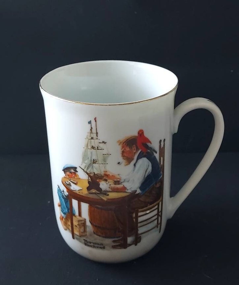 NORMAN ROCKWELL MUG, Norman Rockwell Collectible Mug, Vintage Norman ...