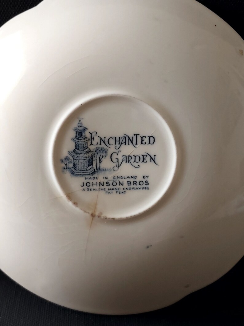 VINTAGE COLLECTIBLE PLATE, Johnson Brothers England Blue Willow Plate ...