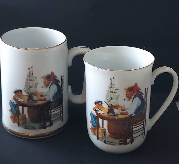 NORMAN ROCKWELL MUG, Norman Rockwell Collectible Mug, Vintage Norman ...