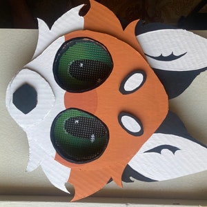 Cardboard Furry Therian Mask FOLLOW ME EYES - Etsy