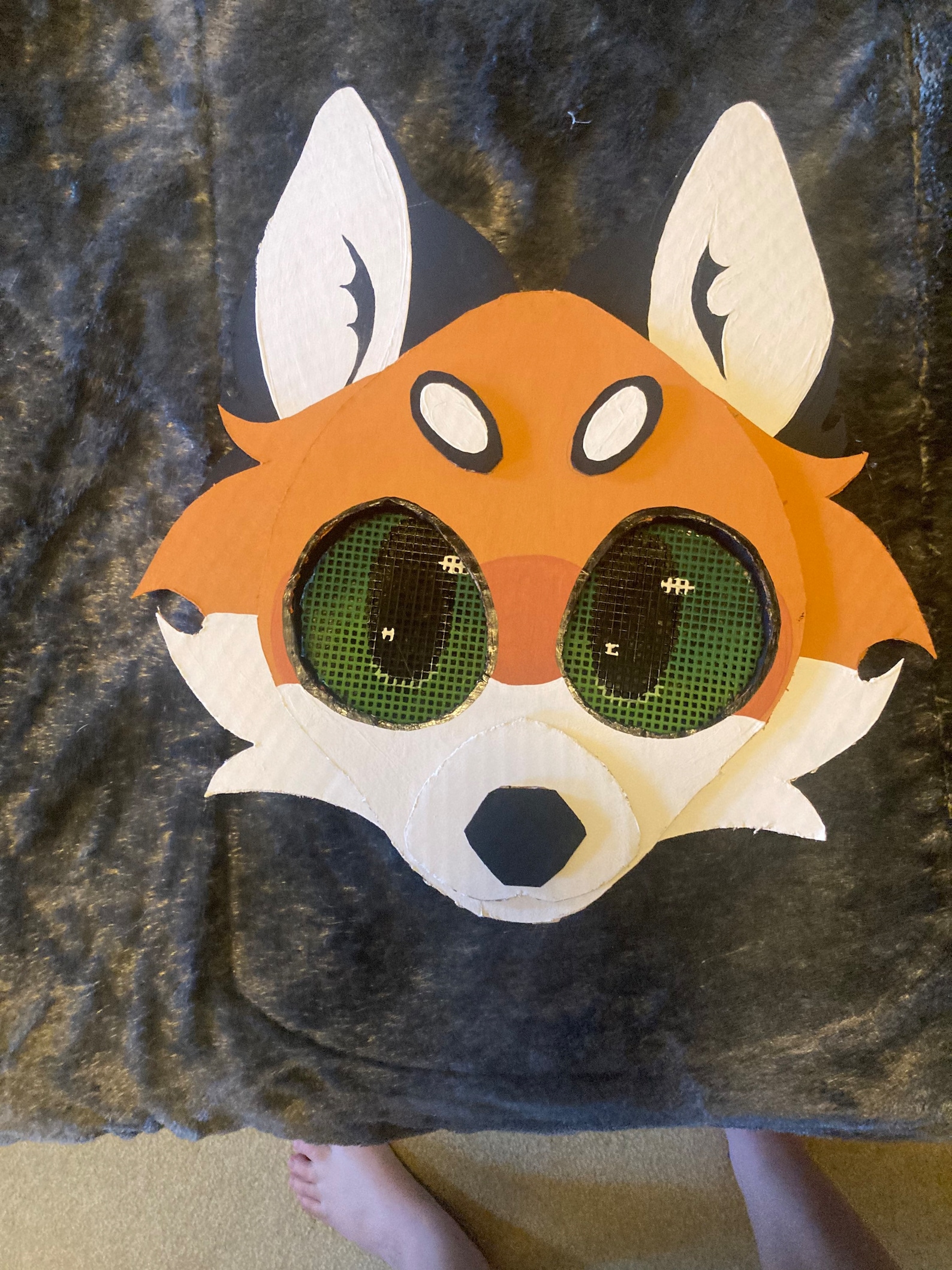 Cardboard Furry Therian Mask FOLLOW ME EYES - Etsy