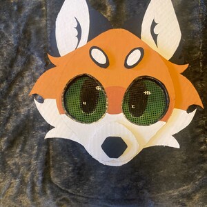 Cardboard Furry Therian Mask FOLLOW ME EYES - Etsy