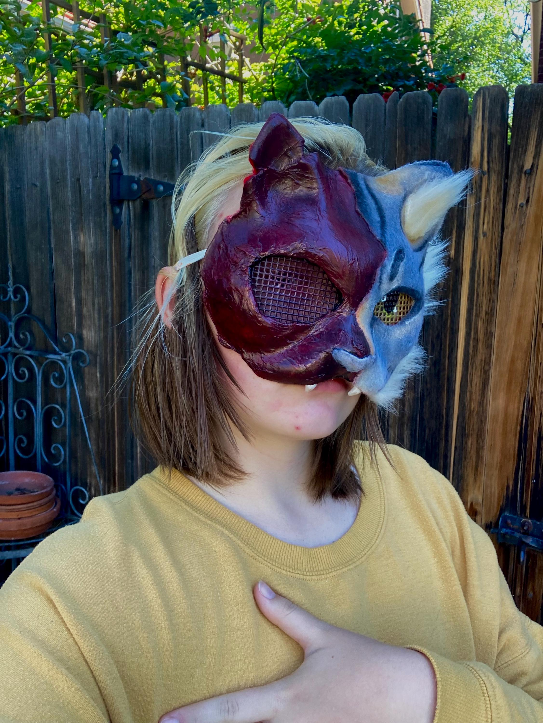 Scarred Tabby Cat Mask for Therian or Furry - Etsy