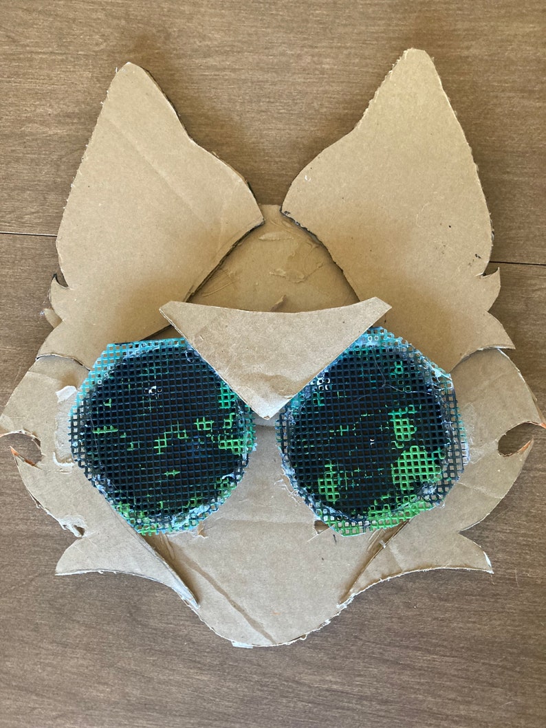 Cardboard Furry Therian Mask FOLLOW ME EYES - Etsy