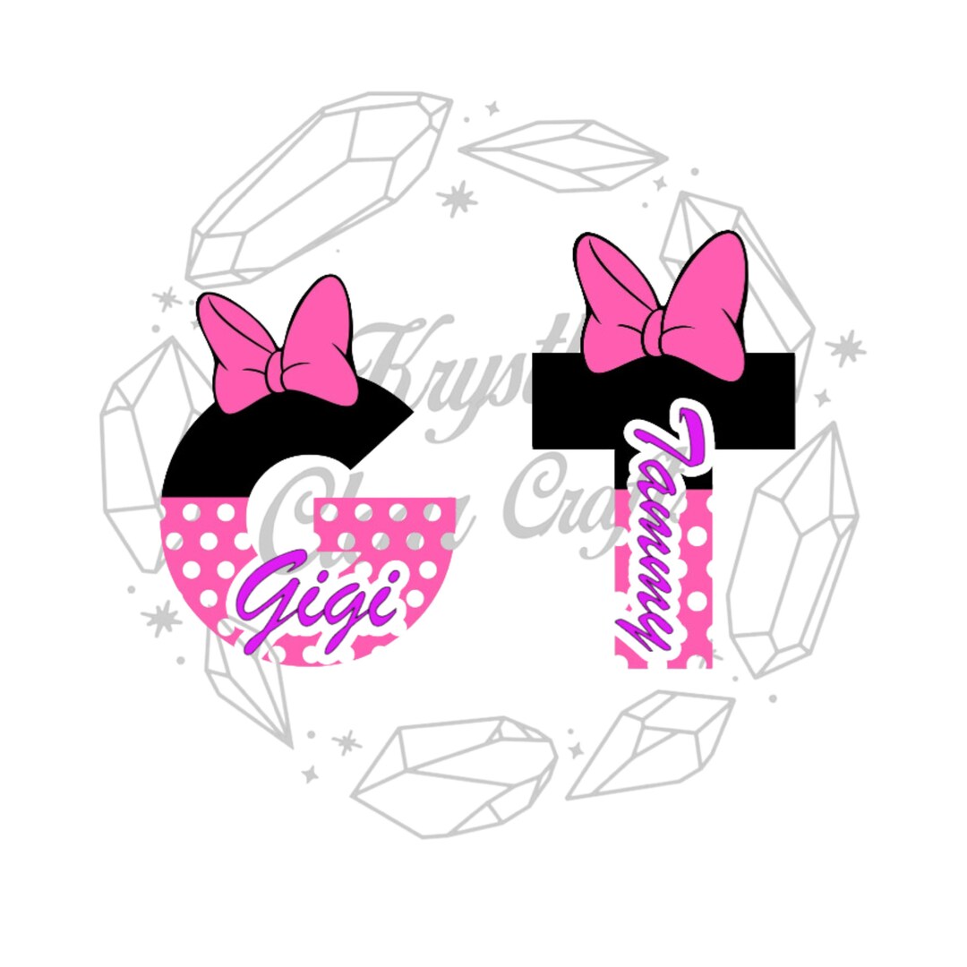 Custom Minnie Mouse PNG Name - Etsy