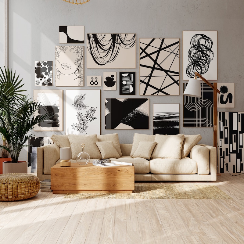 Abstract Gallery Wall - Etsy