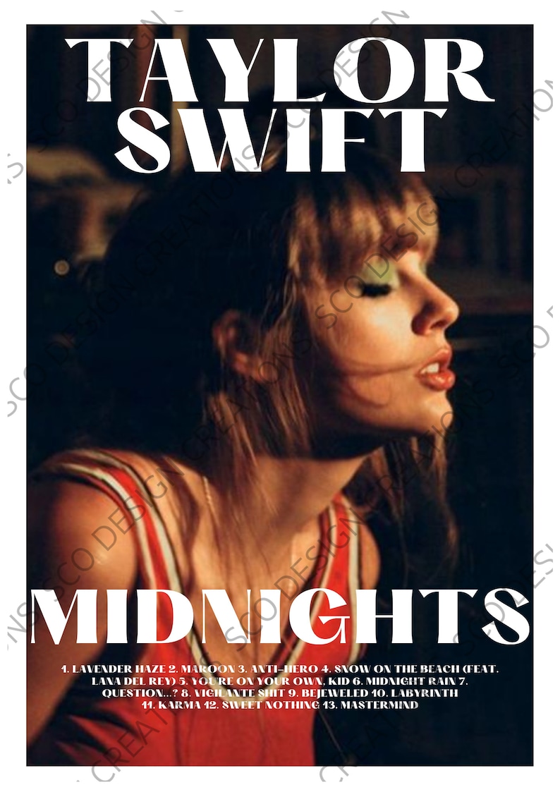 Taylor Swift Midnights PNG DIGITAL DOWLOAD, Swiftie Wall Art, Fan Art ...