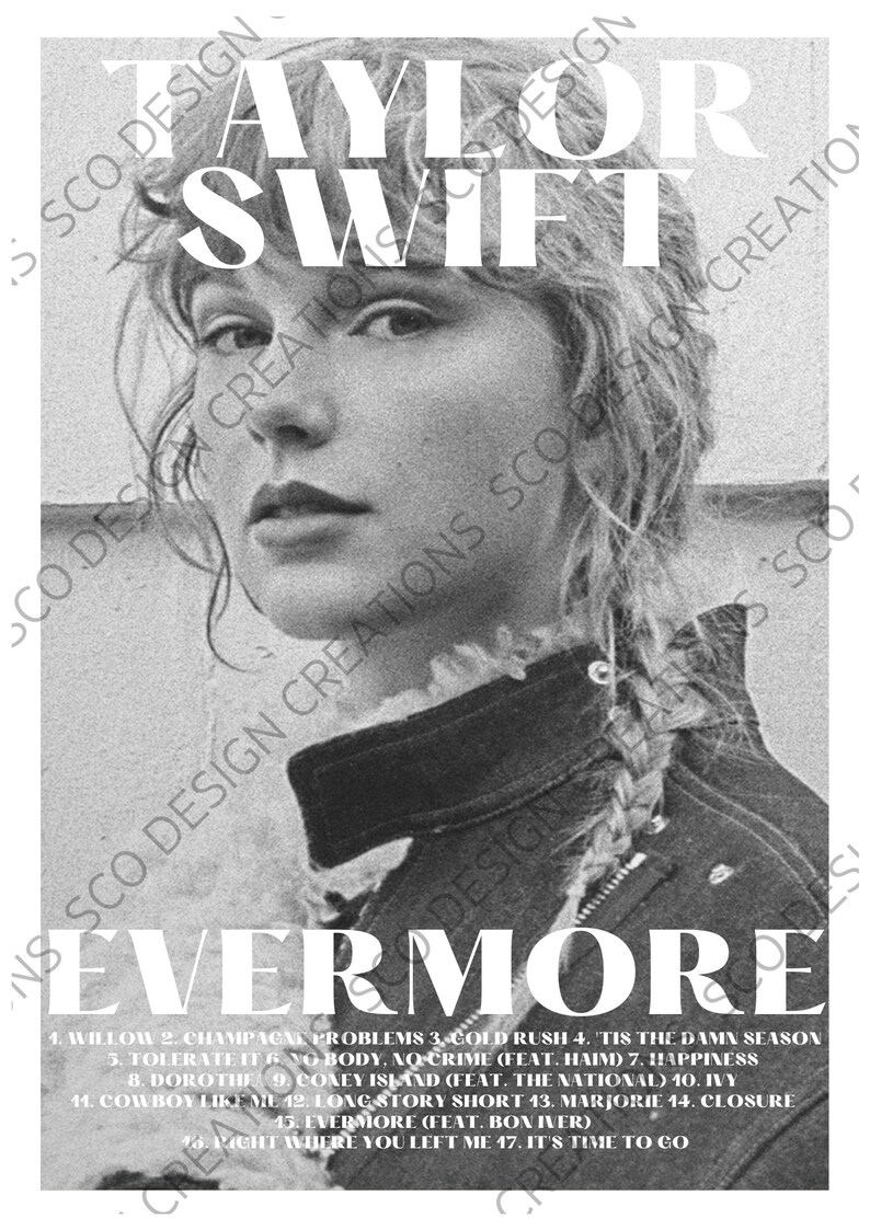 Taylor Swift Evermore PNG DIGITAL DOWLOAD Swiftie Wall Art - Etsy