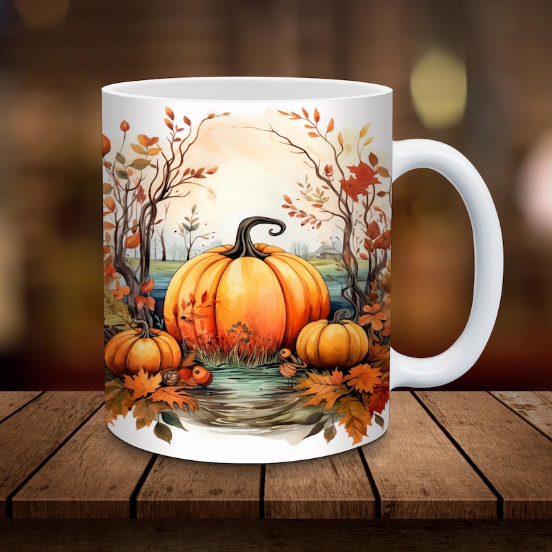 Pumpkin Mug - Etsy
