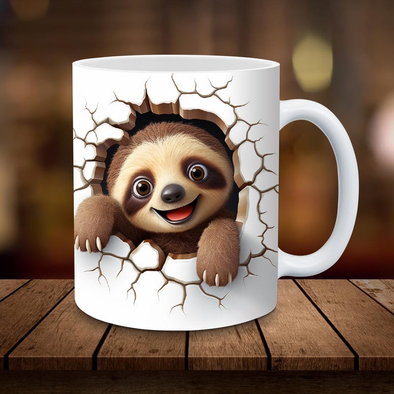 Sloth Tea Cup - Etsy