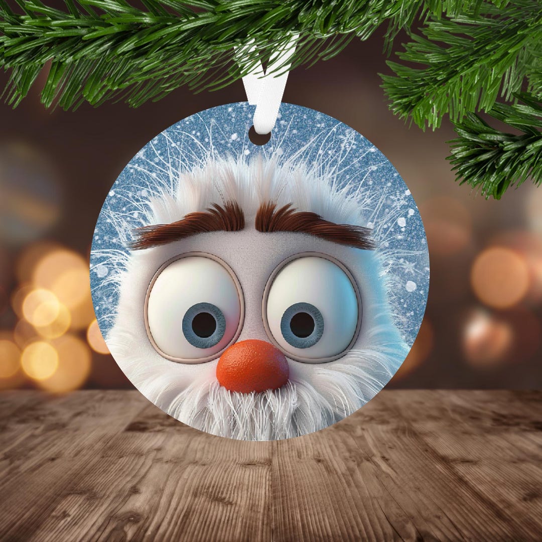 Funny Snowman Ornament Sublimation PNG Instant Digital Download ONLY ...