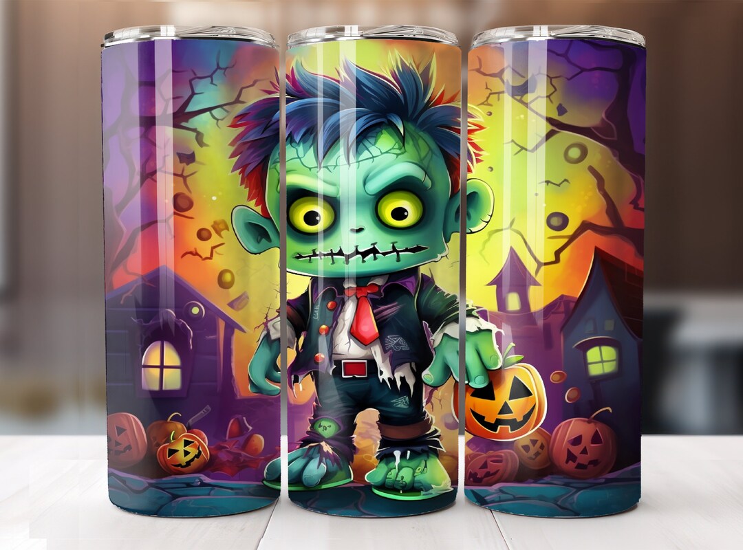 3D Frankenstein Monster Tumbler 20oz Straight Sublimation Design ...