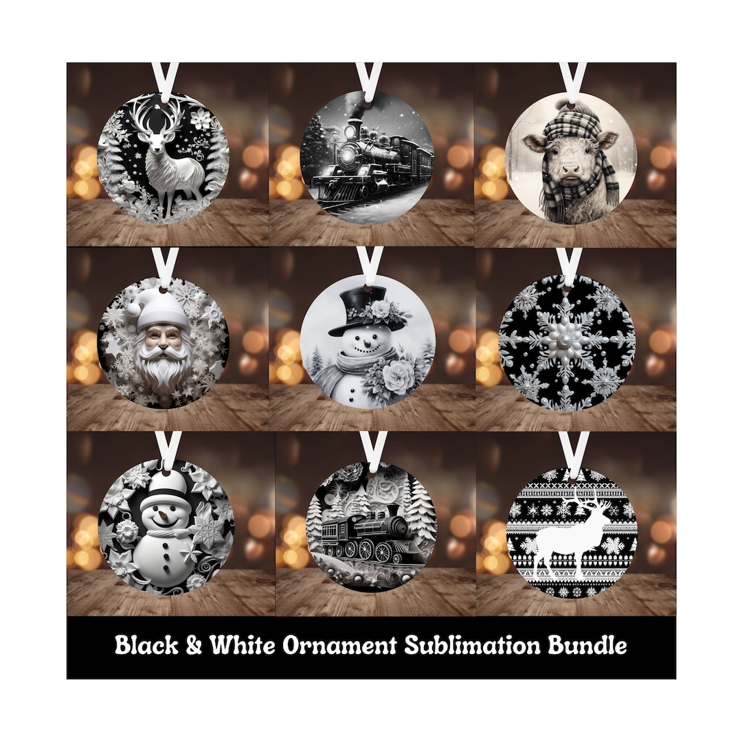 Christmas Ornament Sublimation Bundle Instant Digital Download ONLY ...