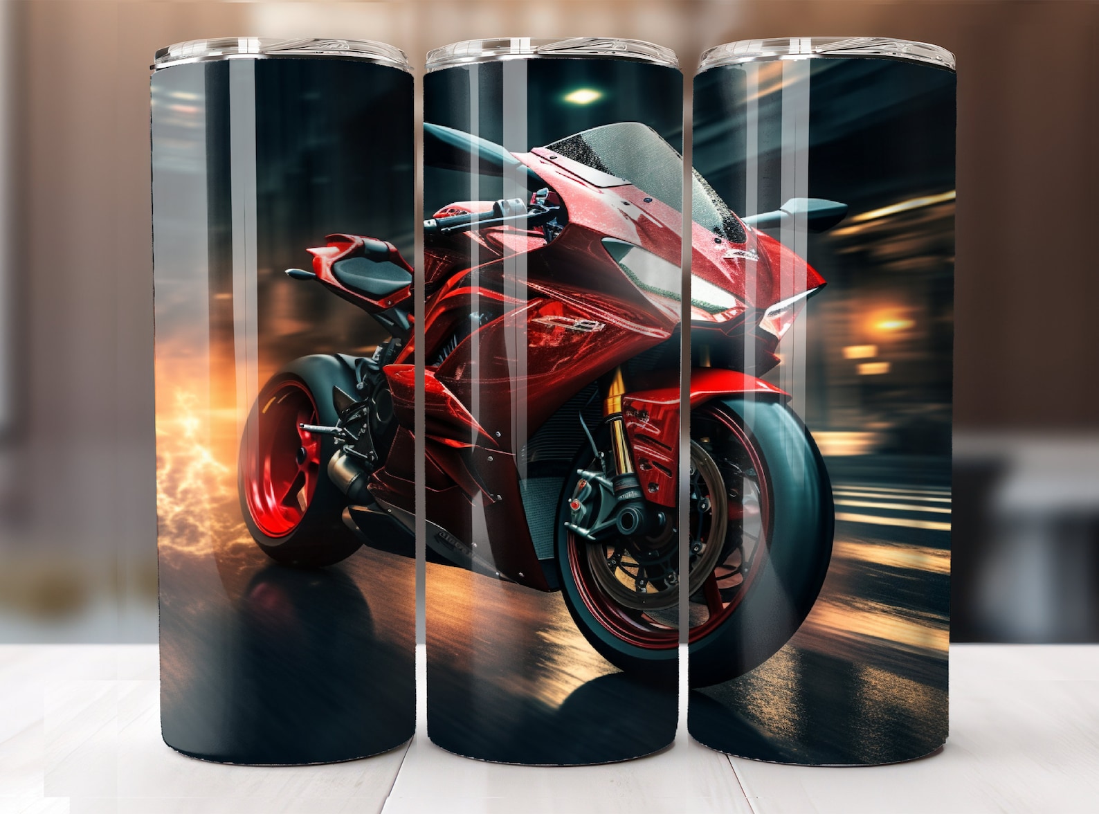 Biker PNG Motorcycle Tumbler Wrap 20 Oz Skinny Tumbler Sublimation ...