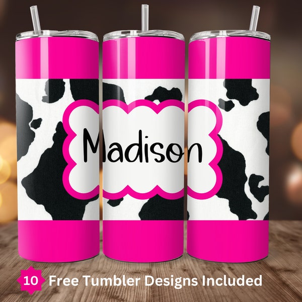 Hot Pink Cow Print - Etsy