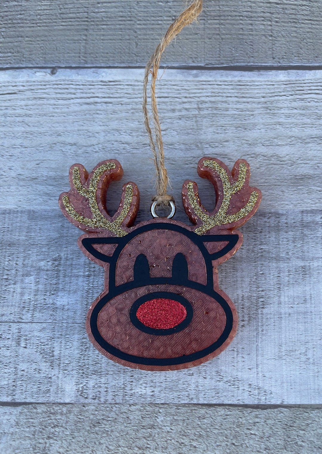 Reindeer Freshie, Reindeer Air Freshener, Red-nose Reindeer Freshie ...
