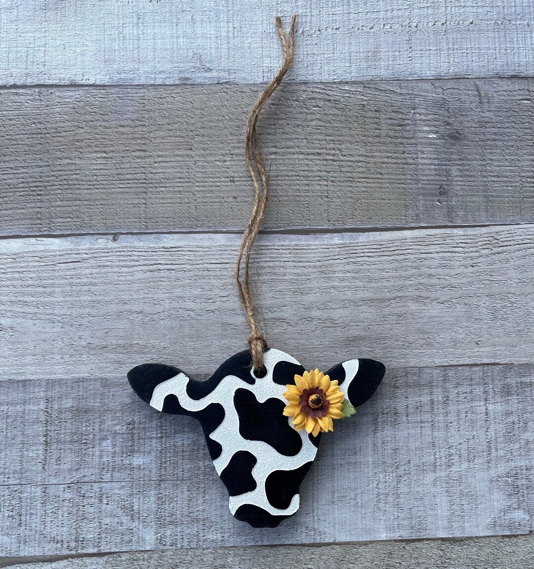 Cow Freshie, Cow Sunflower Freshie, Cow Car Freshie, Cow Air Freshener ...