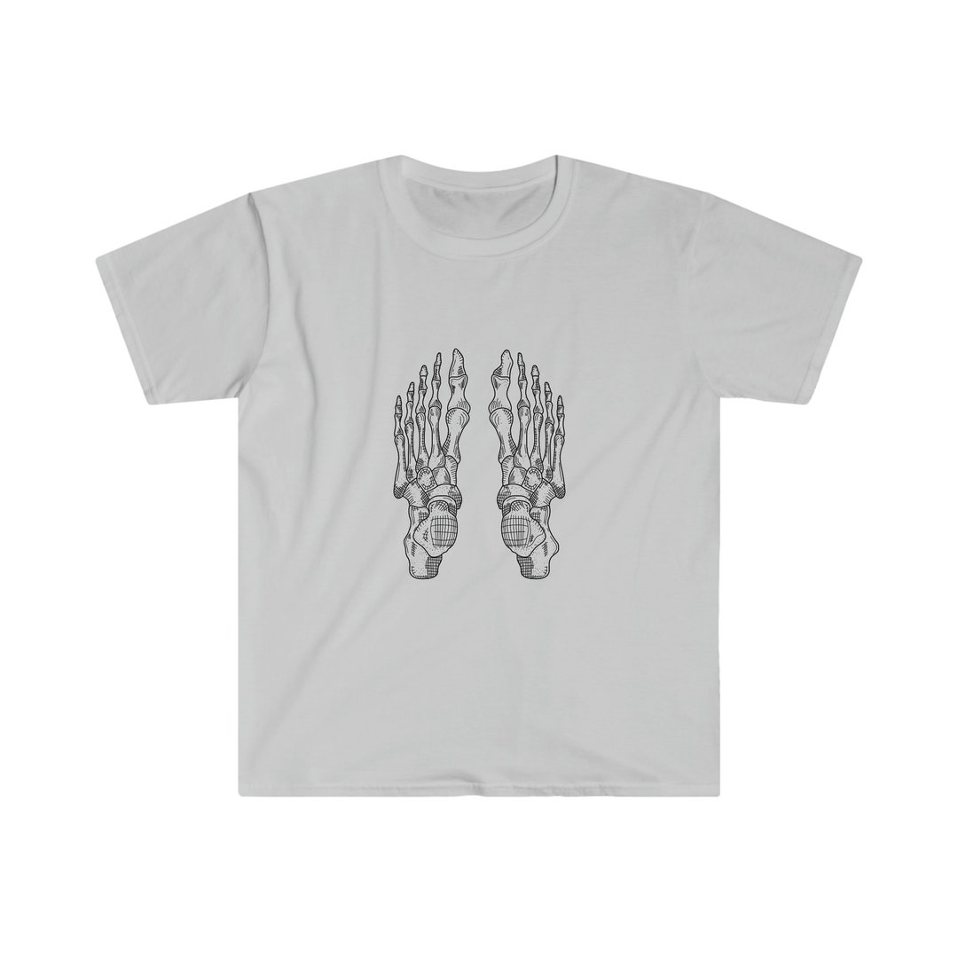 Skeletal Foot Anatomy T-shirt - Original Art Clothing - Unisex T-shirt ...