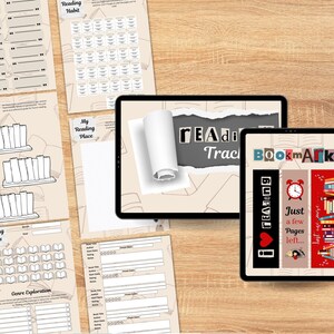 Printable Reading Tracker: Book Log, Reading Goals (digital Download ...