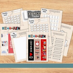 Printable Reading Tracker: Book Log, Reading Goals (digital Download ...