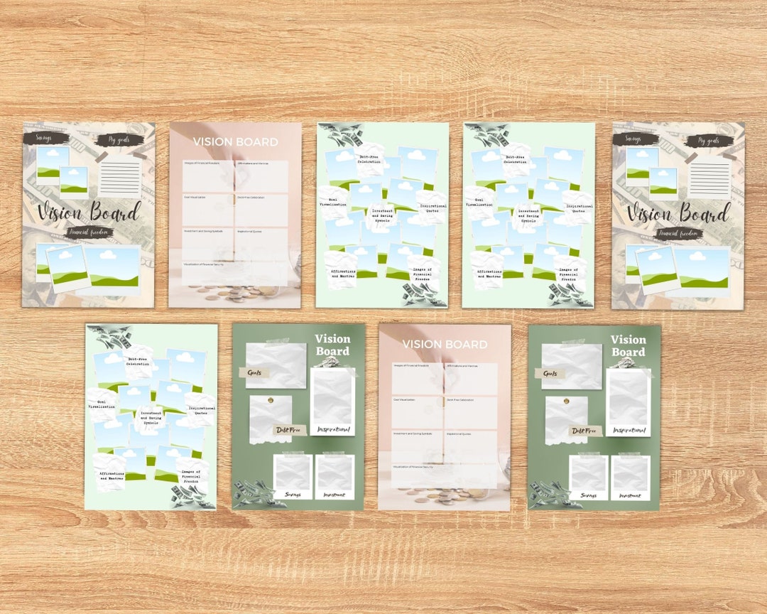 Financial Vision Boards | Manifestation Boards | Setting Goals ...