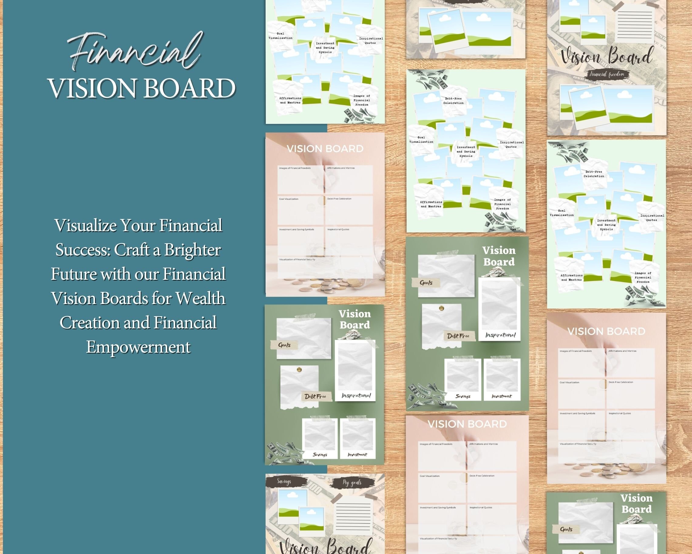 Financial Vision Boards | Manifestation Boards | Setting Goals ...