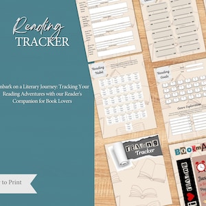Printable Reading Tracker: Book Log, Reading Goals (digital Download ...