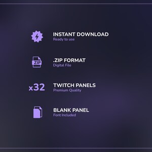 Sunset Cloudy Sky X32 TWITCH Panels for STREAMERS and V-TUBERS | Cosmic, Cosy, Cute | Blue, Pink ...