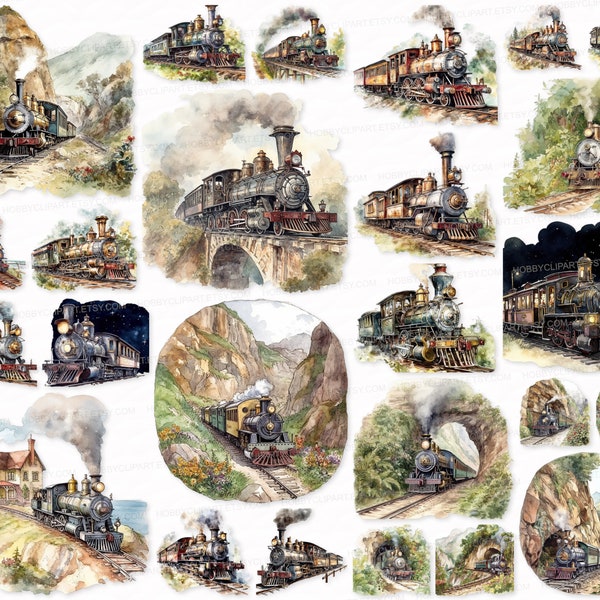 Train Scrapbook - Etsy