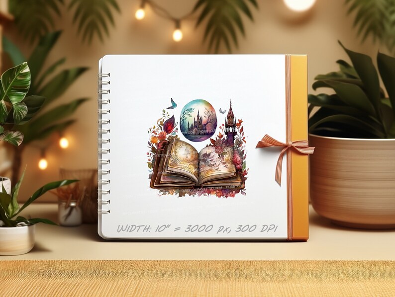 Mystical Book Clipart Bundle: 23 PNG SVG Designs (digital Download ...