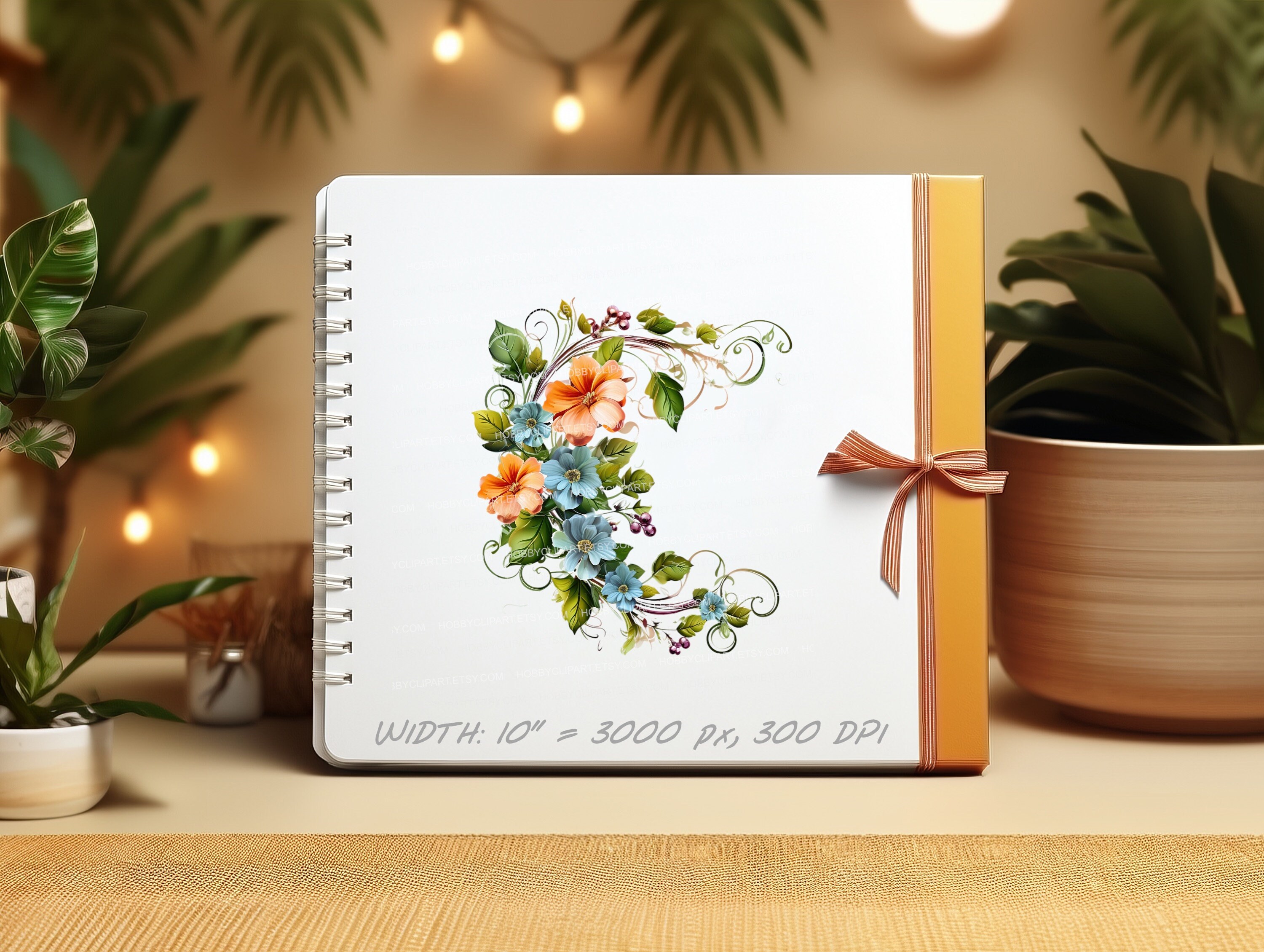 Corner Flower Border PNG SVG Watercolor Clipart Set Flower Stickers ...
