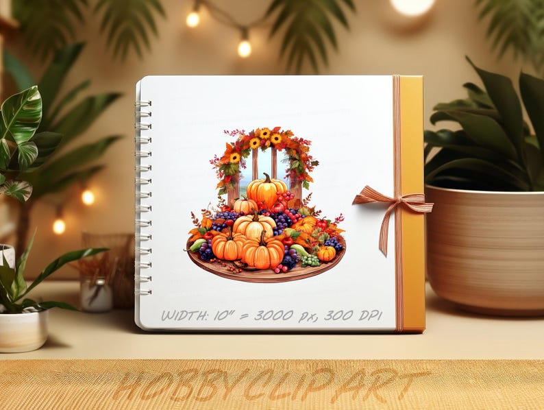 Thanksgiving Clipart Bundle: Watercolor Fall Illustrations (PNG, SVG ...