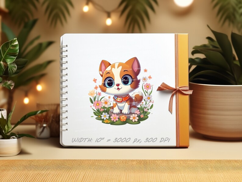 Cute Kitten PNG SVG Clipart Set Kittens Clip Art Kitten - Etsy