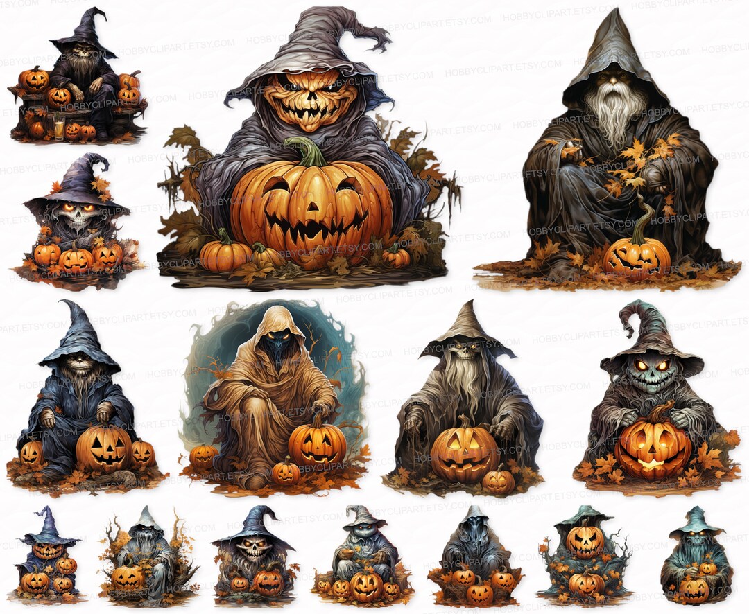 Halloween PNG SVG Printable Printable Clip Art Digital Pages Clipart ...