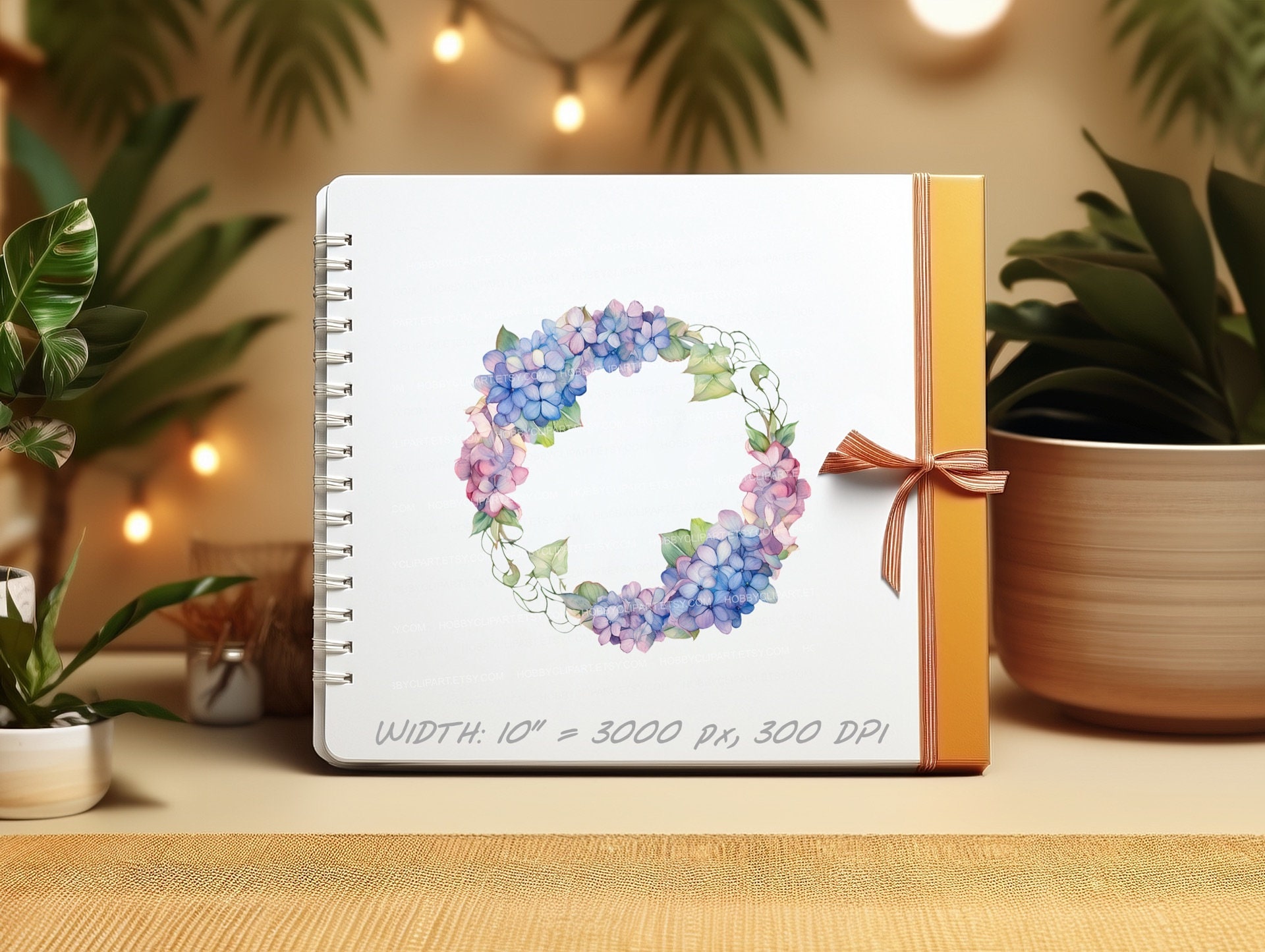 Hydrangea PNG SVG Clipart Floral Corner Border Frame Elements Cards ...
