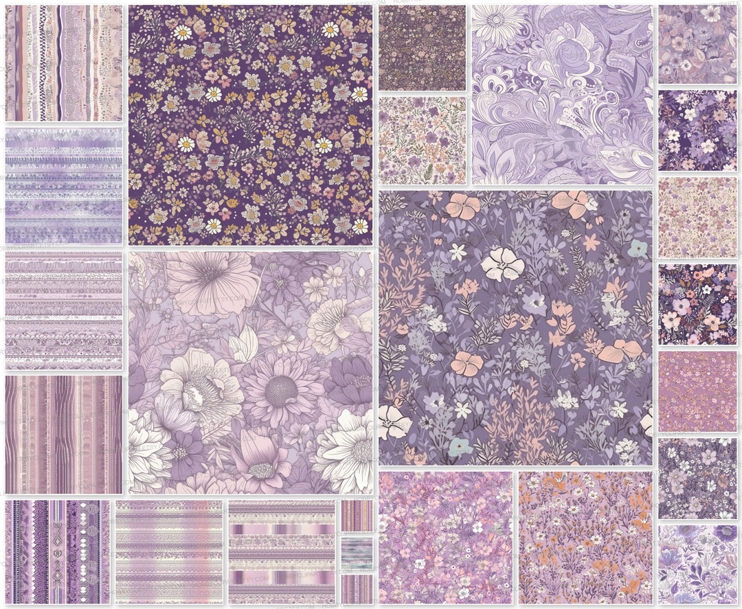 25 Boho Digital Paper Seamless Set Boho Junk Journal Paper Printable ...