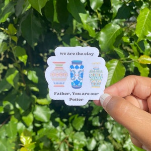 Potter and Clay Sticker | Christian Stickers | Bible Stickers | Faith ...