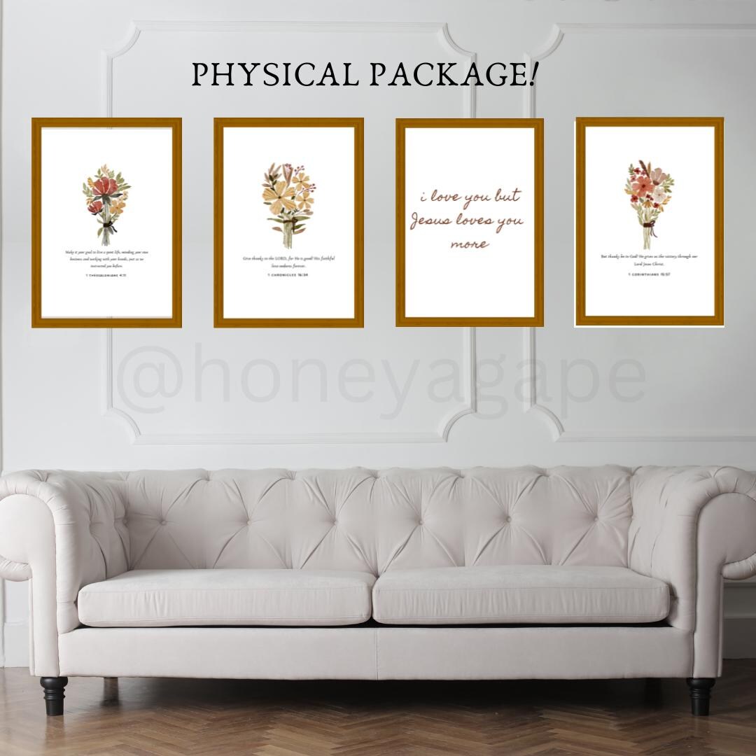 Elegant Bible Verse Art Prints | Art Prints | Christian Wall Art ...